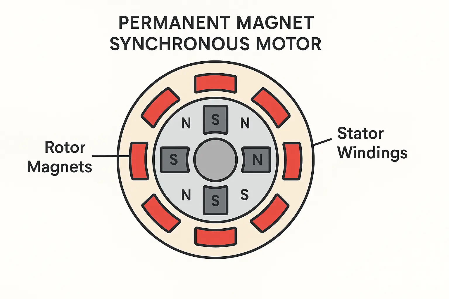 Permanent Magnet Synchronous Motor: Working Principle, Advantages, and ...